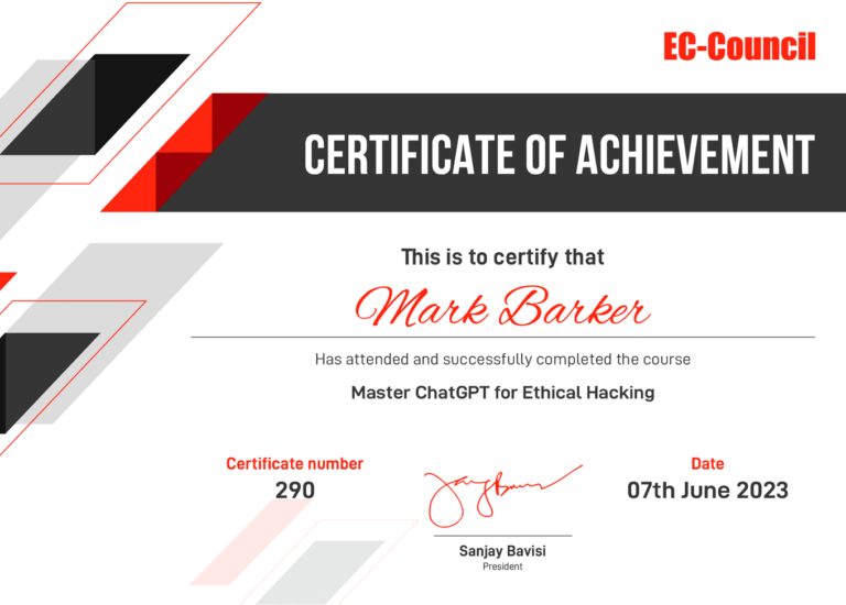 Master ChatGPT for Ethical Hacking - EC-Council Learning